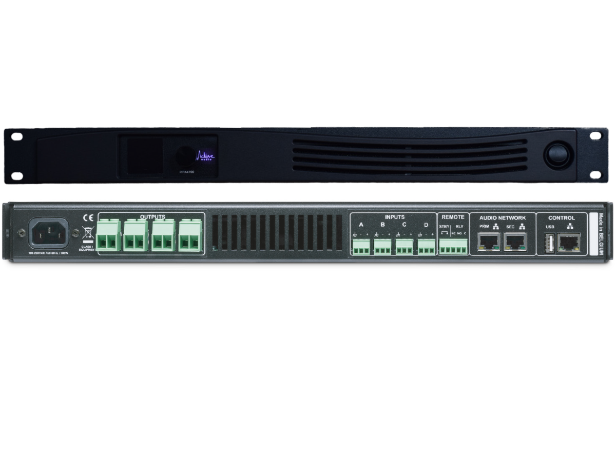 Active Audio MPA4700 - Audio produkter - Volt Distribution